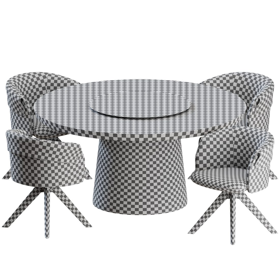 Ozzy Chair Enn Table By Flexform 3D Model for Corona | CGMood