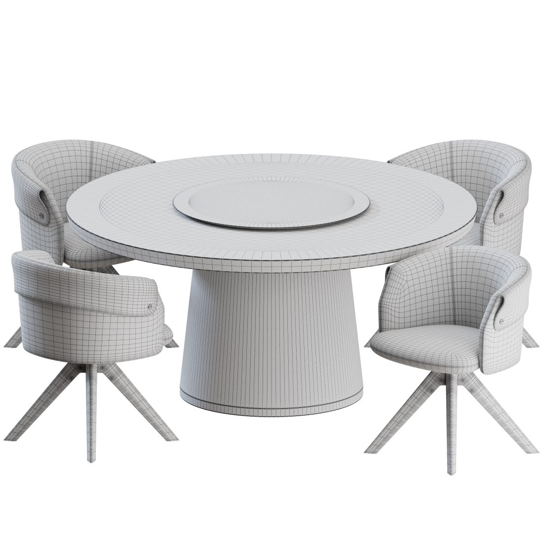 Ozzy Chair Enn Table By Flexform 3D Model for Corona | CGMood