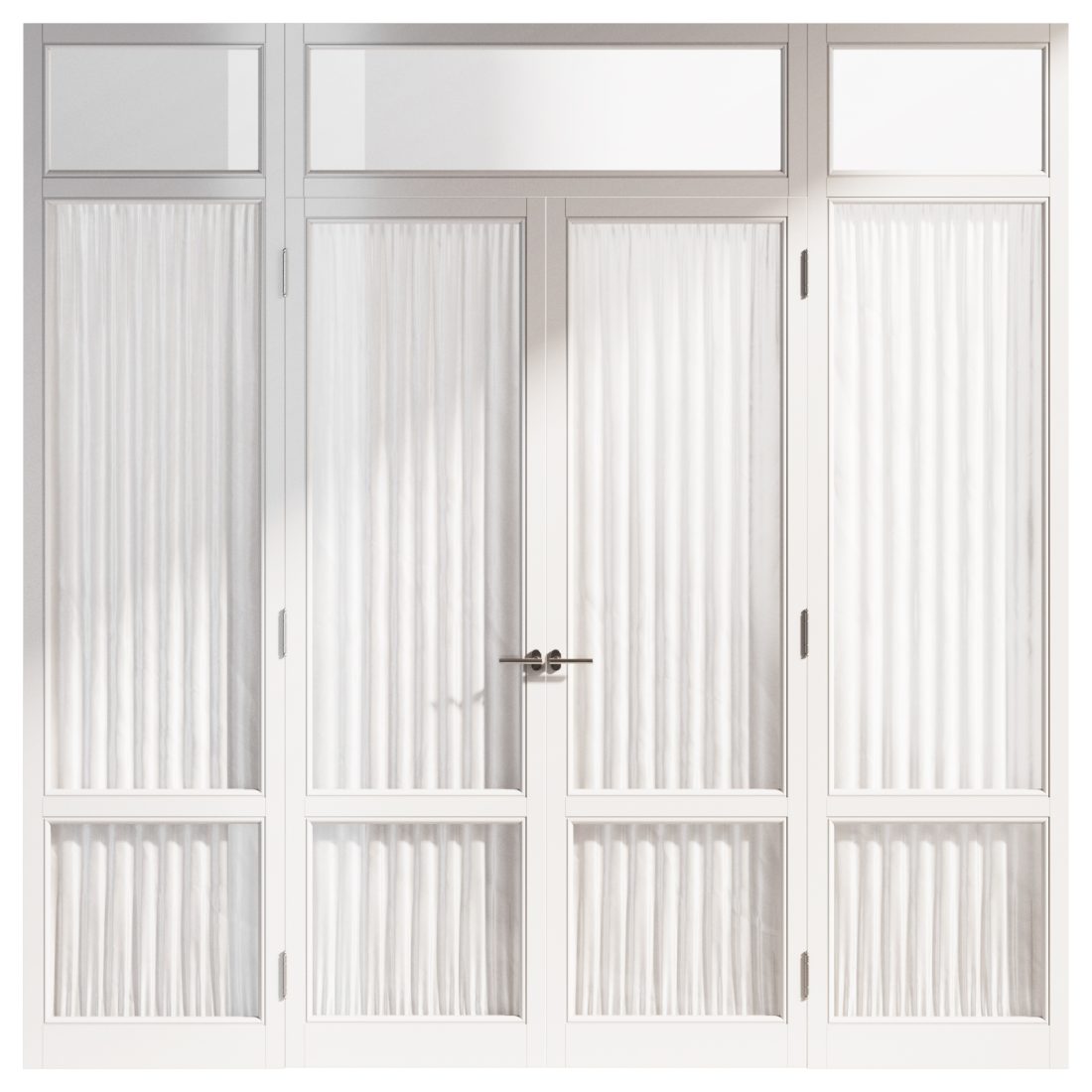 Classical Glass Partition With Curtain 3D Model for Corona | CGMood