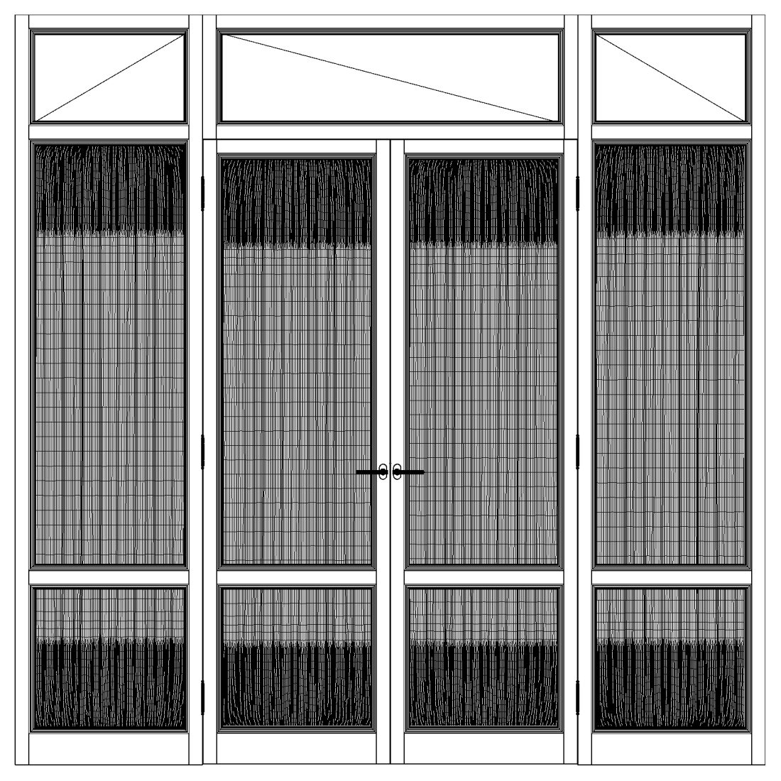 Classical Glass Partition With Curtain 3D Model for Corona | CGMood
