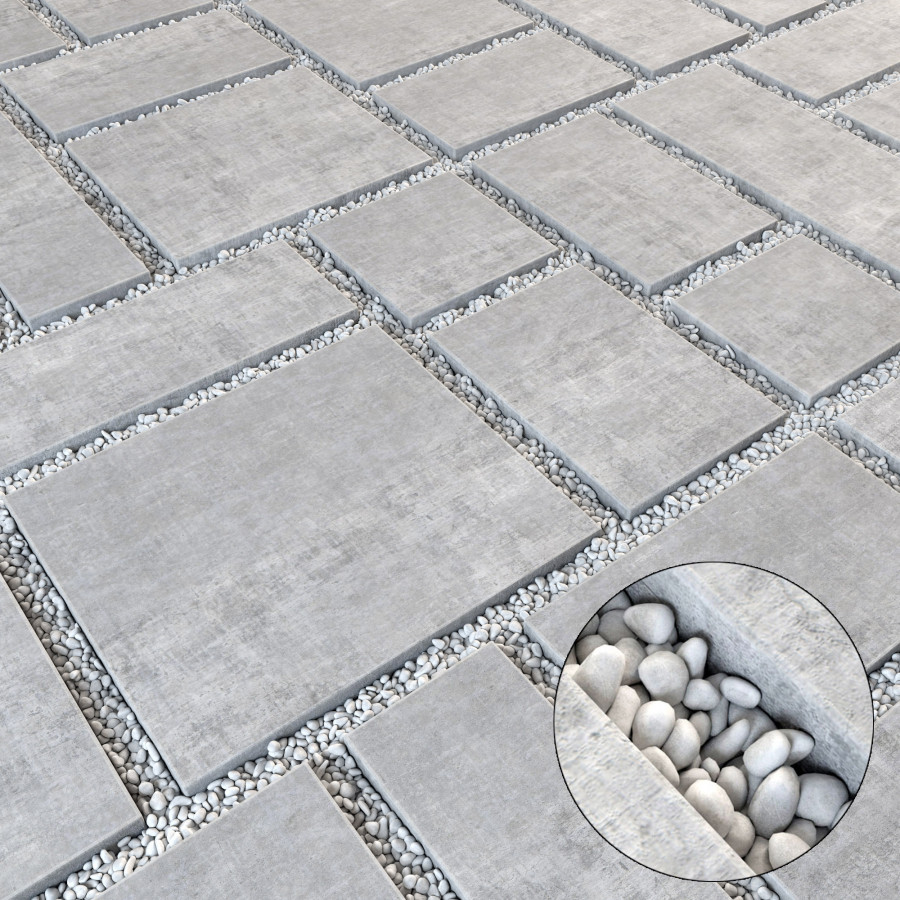 Paving Decor N24 3D Model for FStorm, VRay | CGMood
