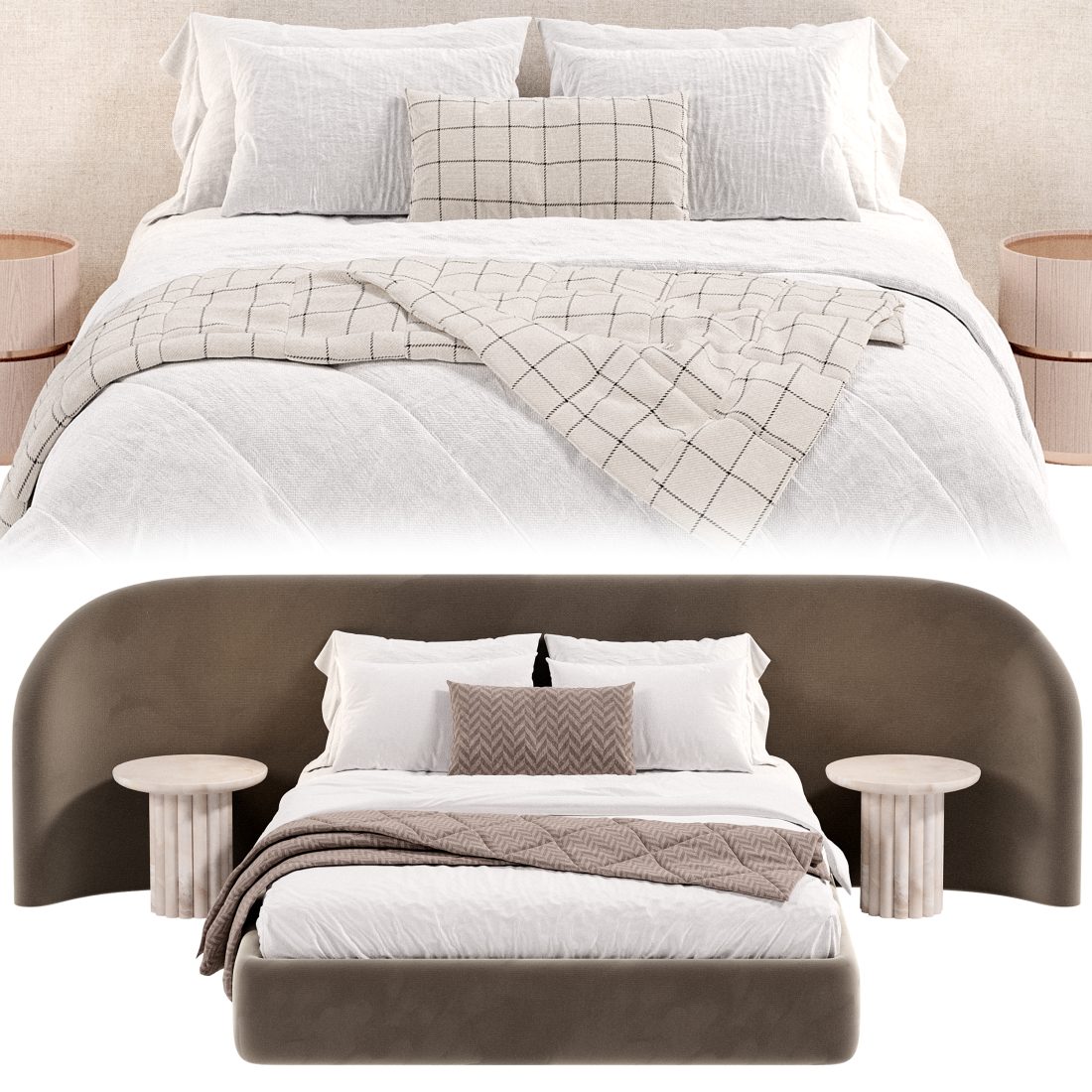 Sculpt Bed 3D Model for Corona | CGMood