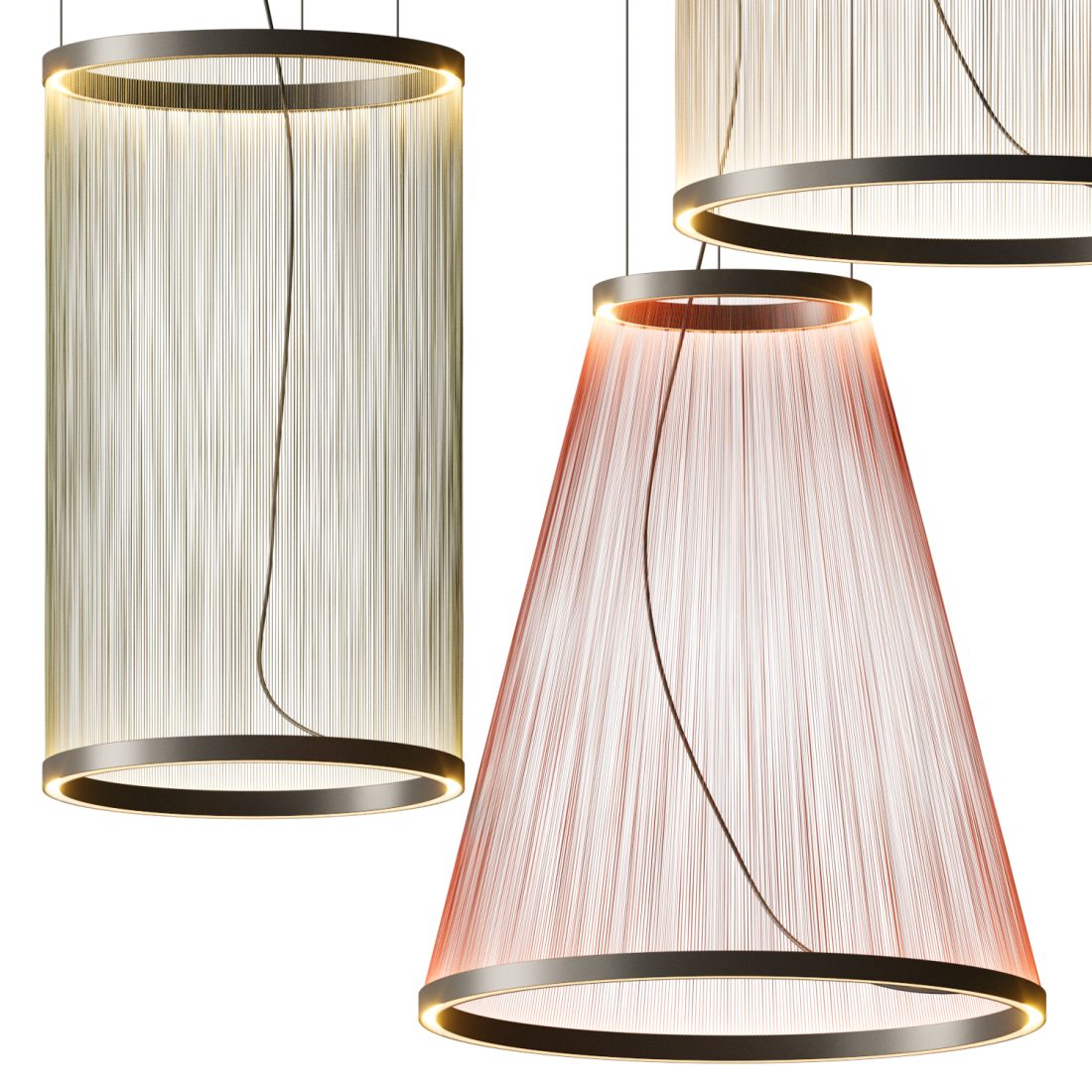 Vibia Array Pendant Lamps - 3D Model for VRay, Corona