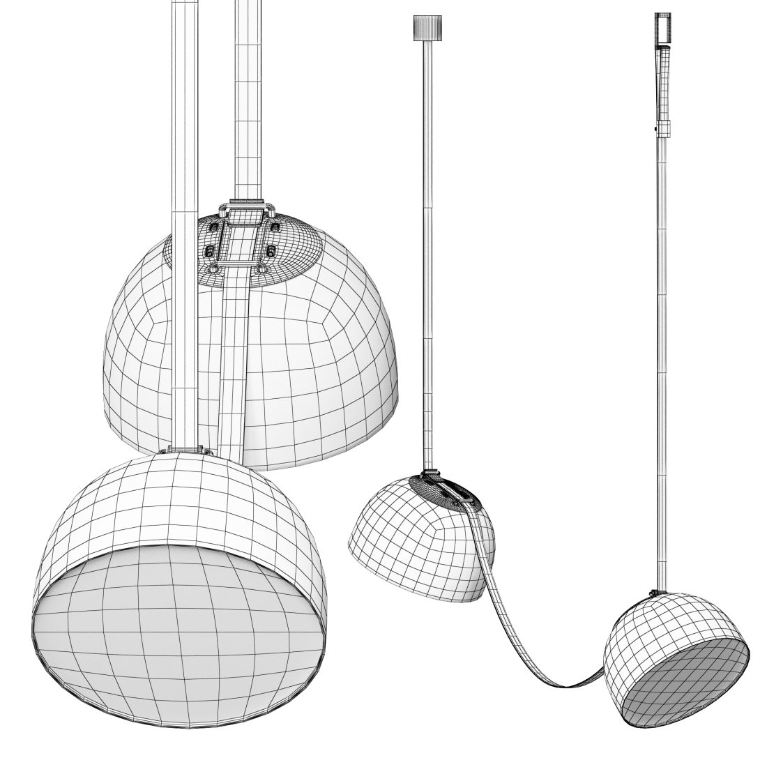 Vibia Plusminus - Double Lamp - 3D Model for VRay, Corona