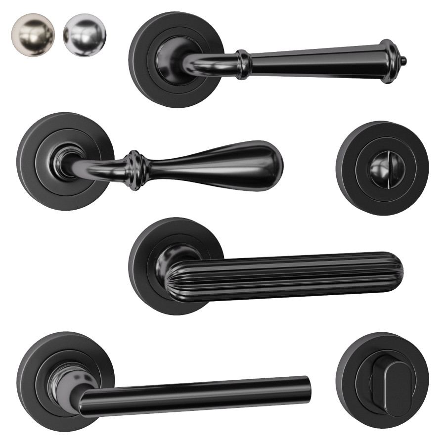 Classic Door Handles Pittella 3D Model for Corona | CGMood
