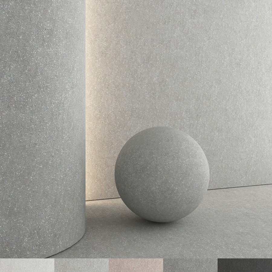 Polished Concrete With Crushed Stone 13 - 3D Model for VRay, Corona