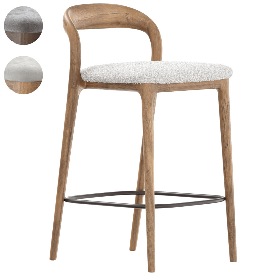 Willow Bar Stool - 3D Model for VRay, Corona