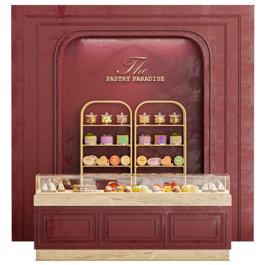 Design Project For A Pastry Shop 3D Model for Corona | CGMood