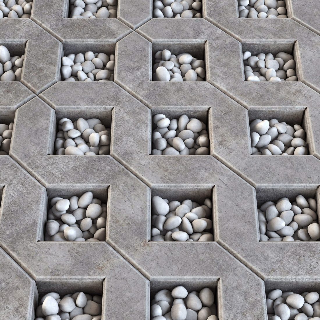Paving Decor N30 3D Model for FStorm, VRay | CGMood
