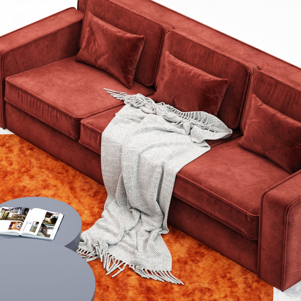 Meridiani Hector Sofas Set 3D Model for VRay | CGMood