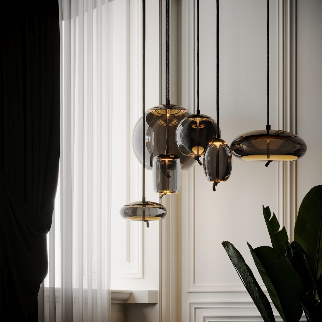 Knot Disco Led Pendant Lights 3D Model for Corona | CGMood