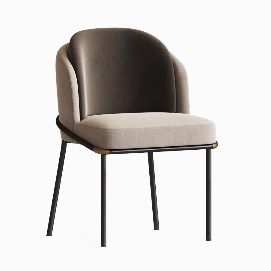 Fil Noir Dining Chair Minotti 3D Model for VRay, Corona | CGMood