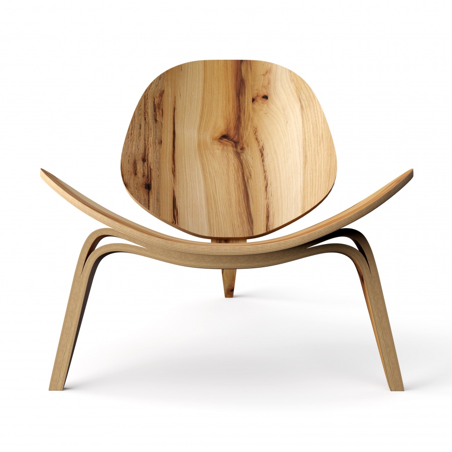 Shell Chair CH07 - 3D Model for VRay