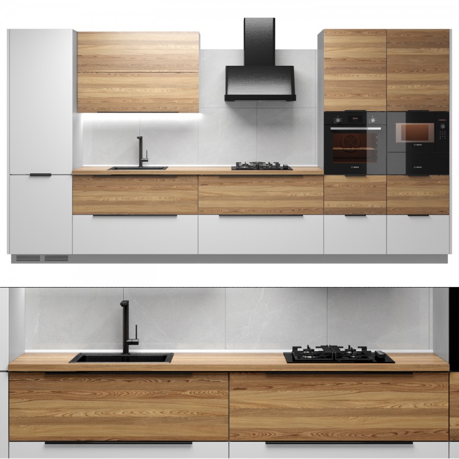 Modern Kitchen - 3D Model for VRay