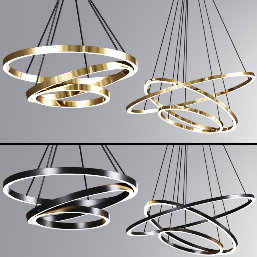 Ring Ceiling Pendant Chandelier 3D Model for VRay, Corona | CGMood