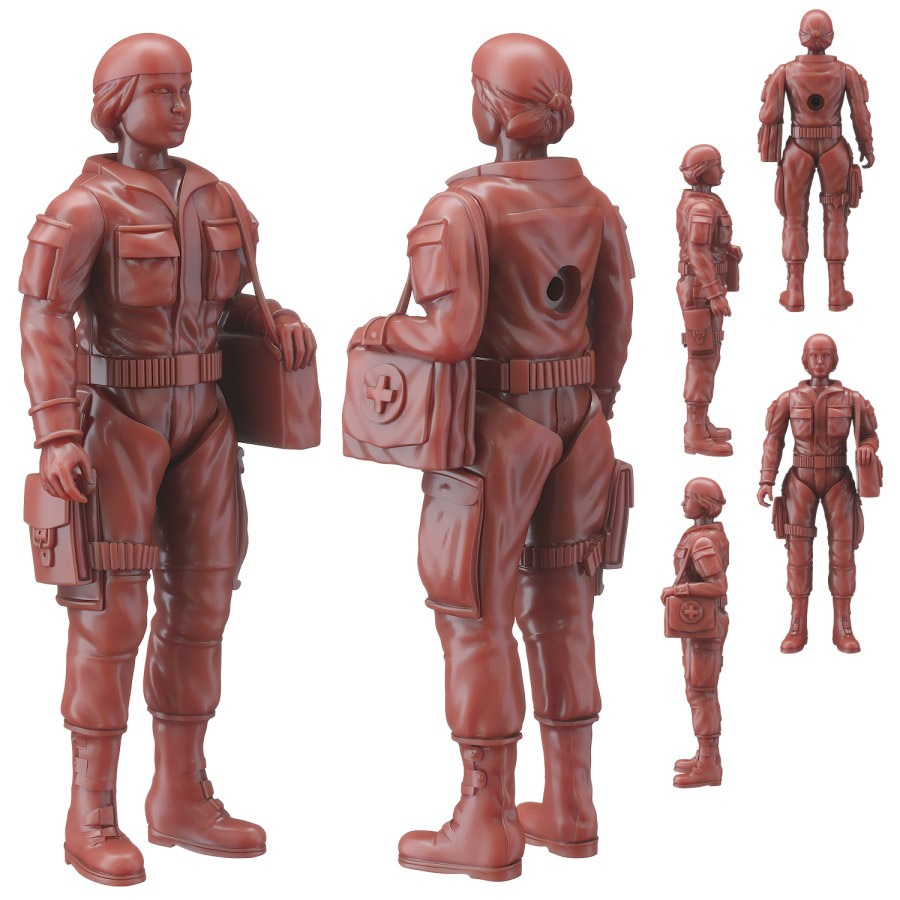 Medic Toy Soldier - 3D Model for VRay, Corona