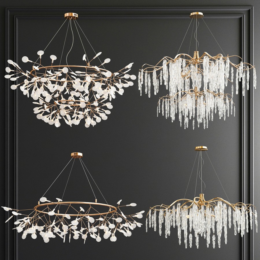 Four Exclusive Chandelier Collection_67 3D Model for VRay | CGMood