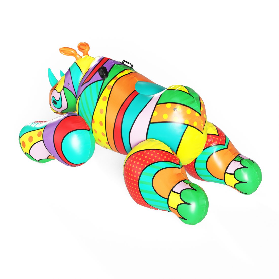 Inflatable Pool Rhino - 3D Model for VRay