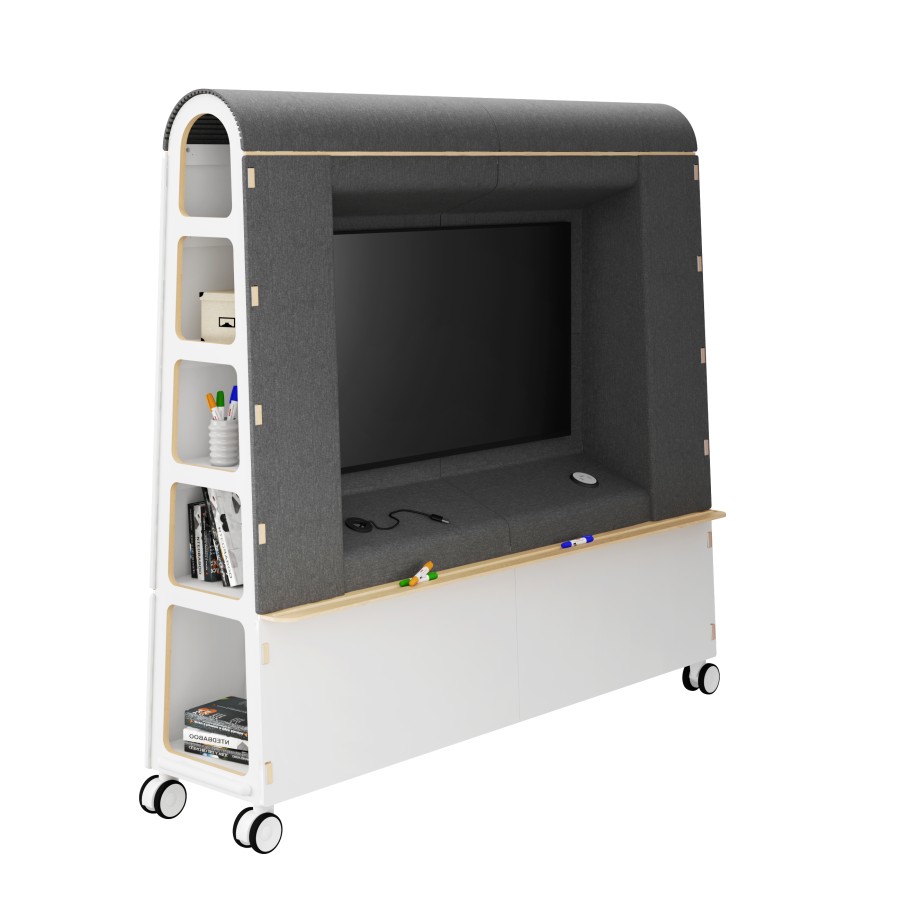 Arc 2 Of Mobile Office Furniture By Task Systems - 3D Model for VRay ...