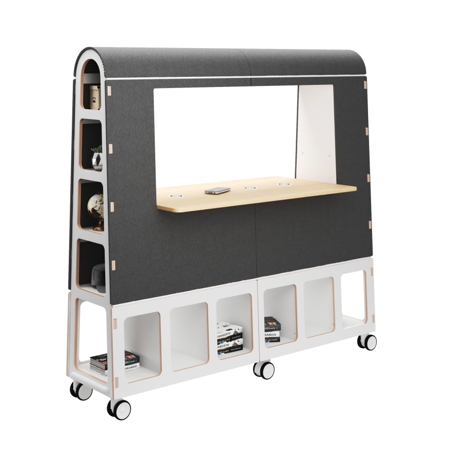 Arc 3 Of Mobile Office Furniture By Task Systems - 3D Model for VRay ...
