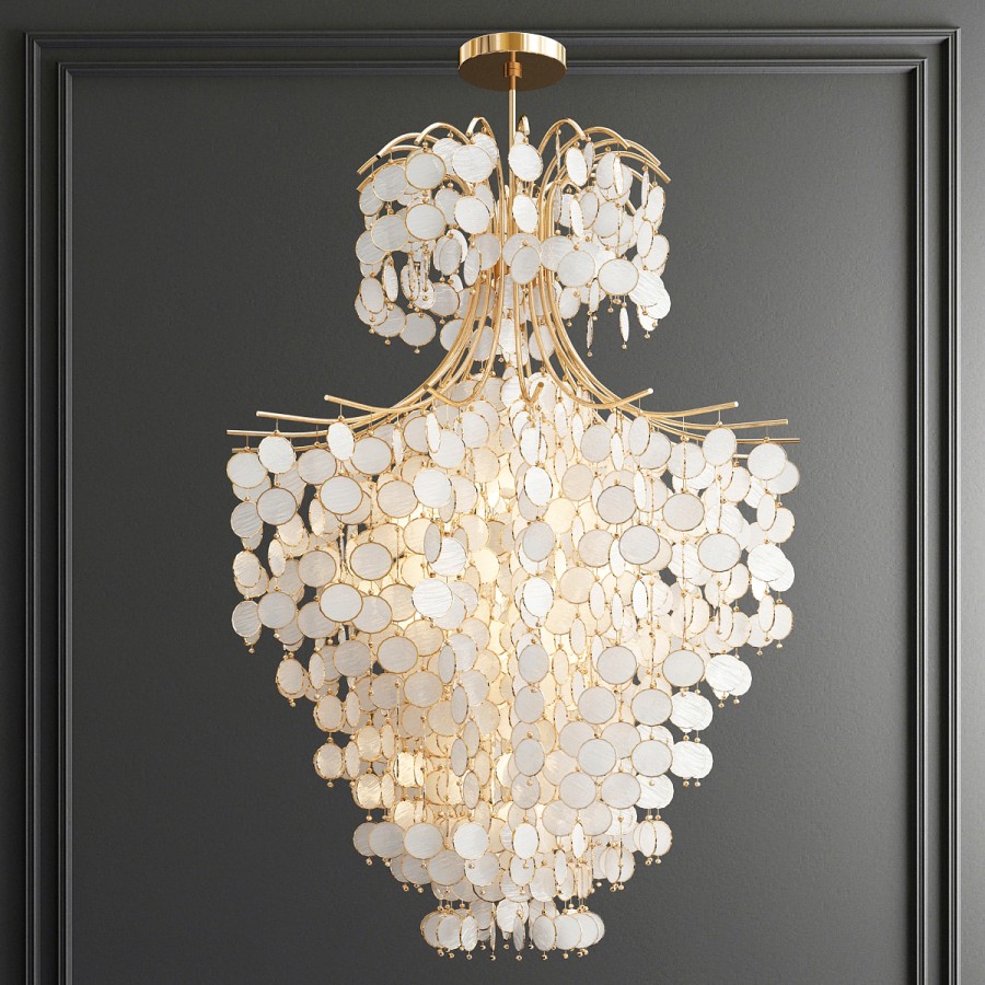 Pearl Fun Chandelier 3D Model for VRay | CGMood