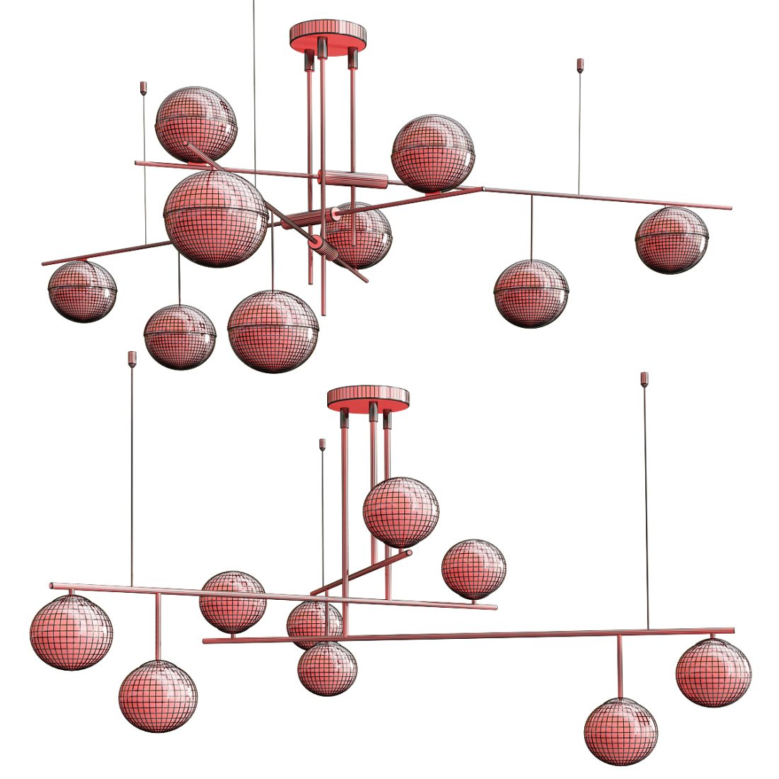 Technum Led Chandelier - 2 Typ 3D Model for VRay | CGMood