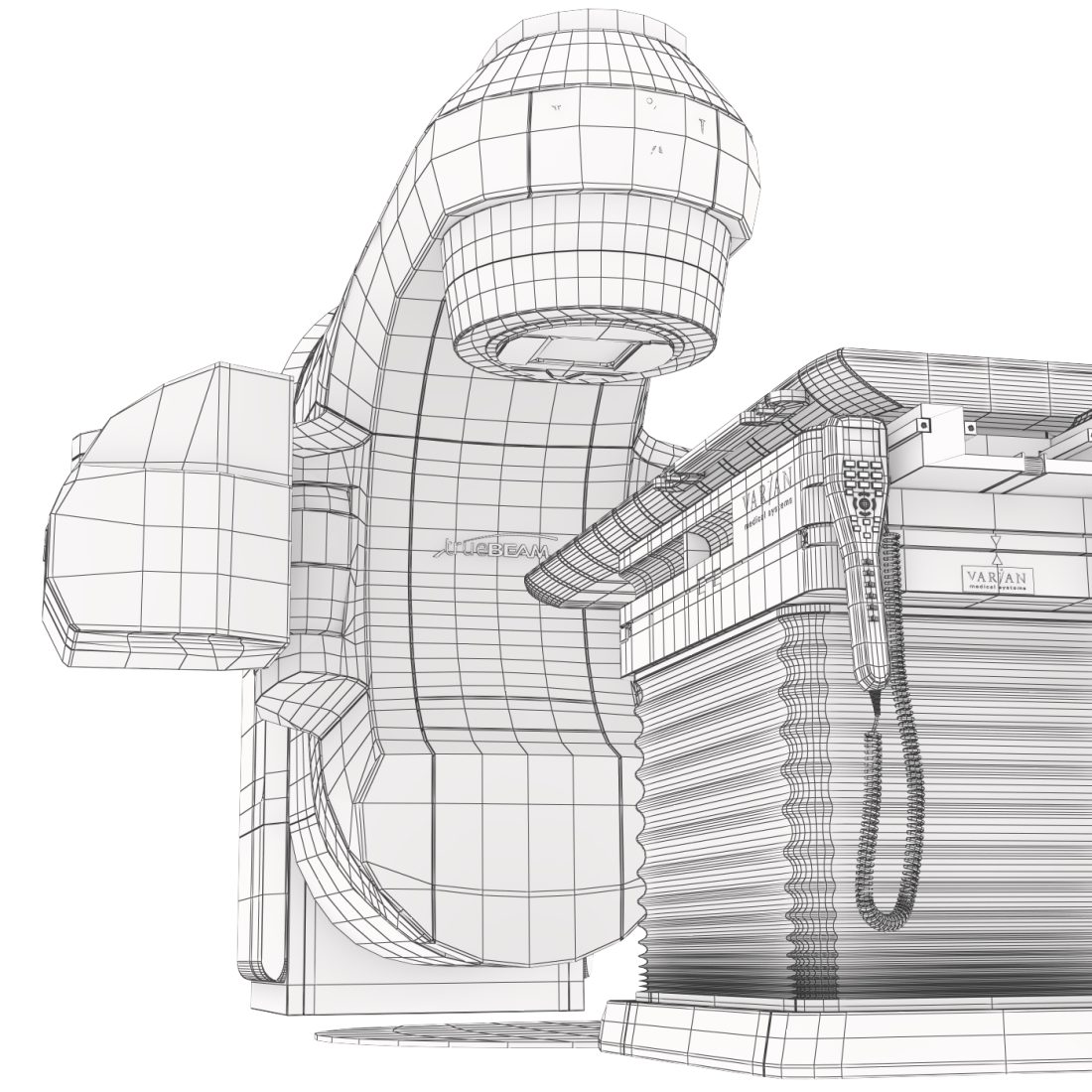 Radiation Therapy Device Varian Truebeam 3D Model for VRay | CGMood
