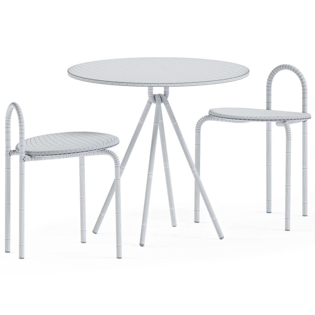 Piper Cafe Table Circle 800d By Designbythem & Sto - 3D Model for Corona
