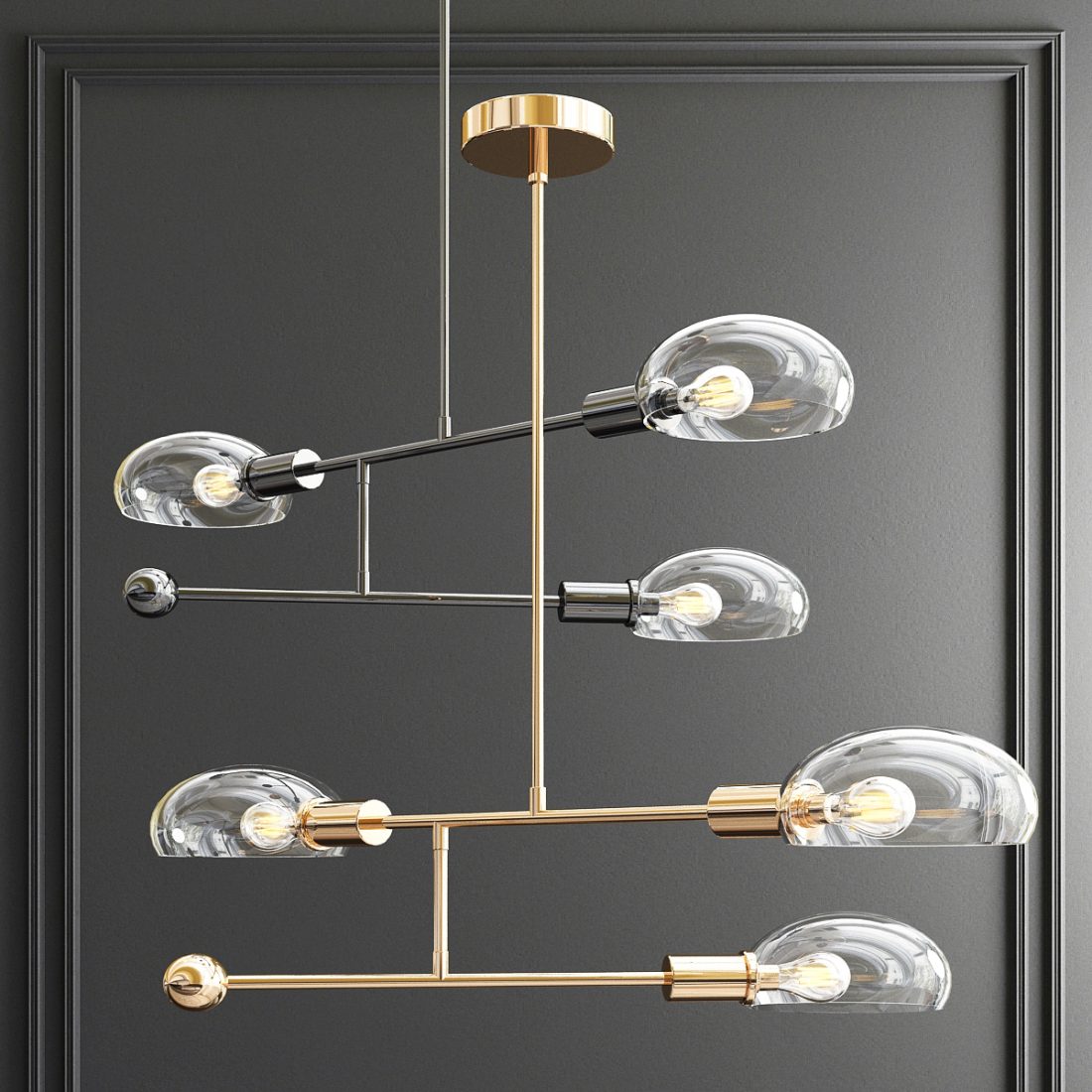 Sonneman Mobile Tangle Light - 3 Type - 3D Model for VRay