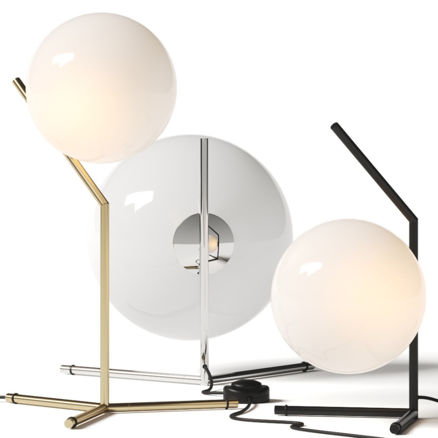 Flos Ic Lights Table Lamp - 3D Model for VRay, Corona