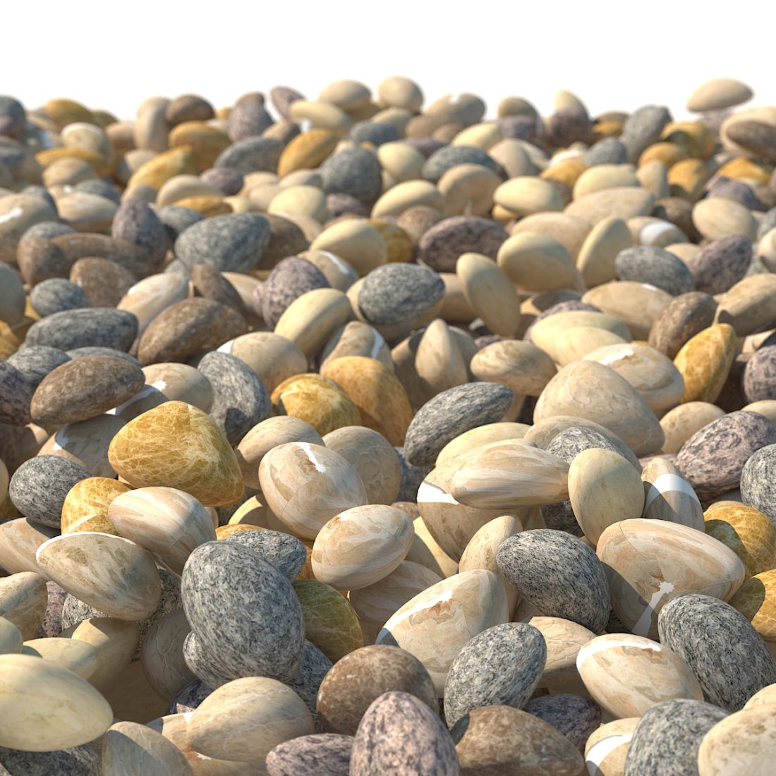 Pebble Stones 3D Model for VRay | CGMood