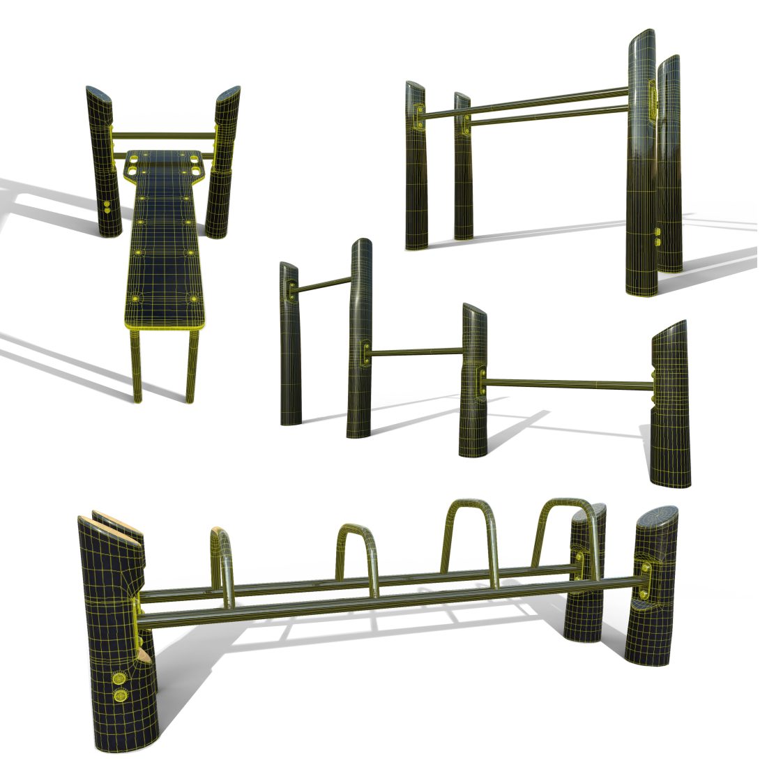 Exercise Machine Kompan 3d Model - 3D Model for VRay, Corona