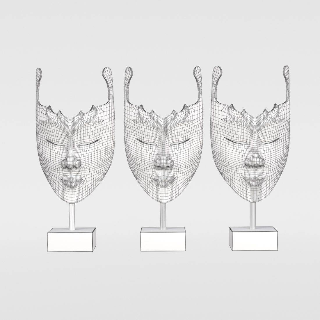Bali Masks 3D Model for VRay, Corona | CGMood