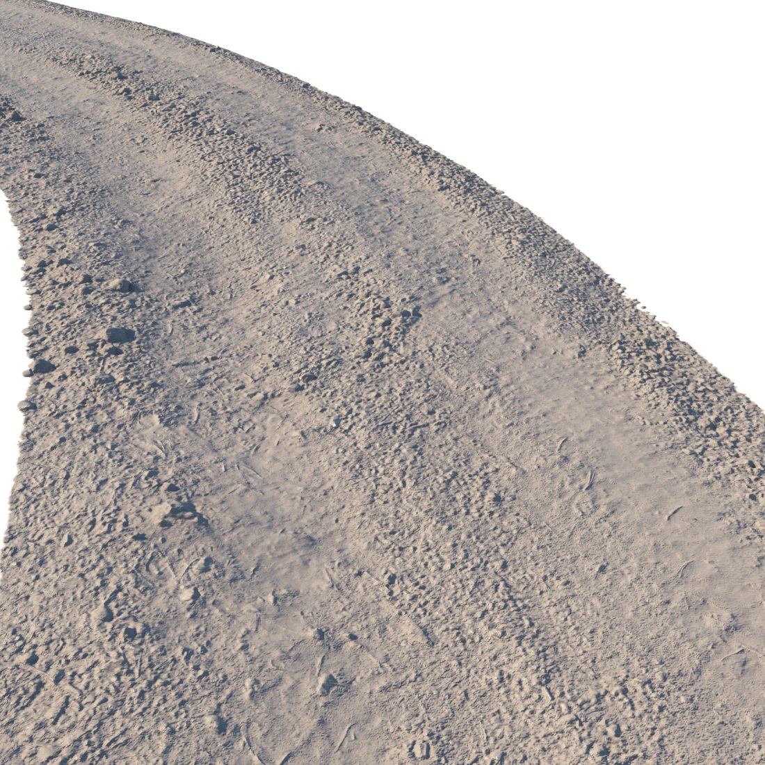 Dirt Road Material 07 - 3D Model for VRay, Corona