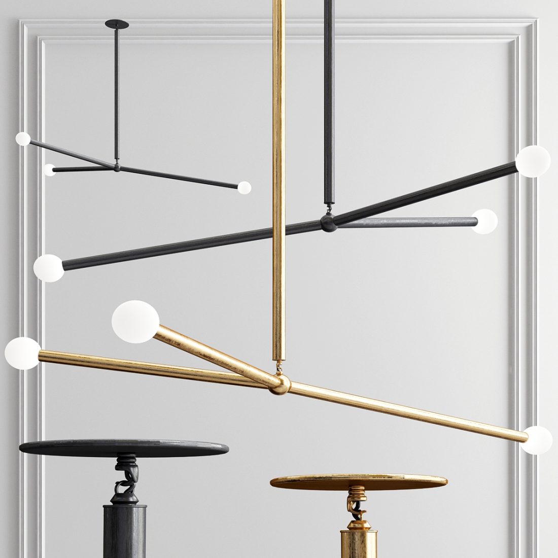 Apparatus Doodle Ring Chandelier - 3 Type 3D Model for VRay | CGMood