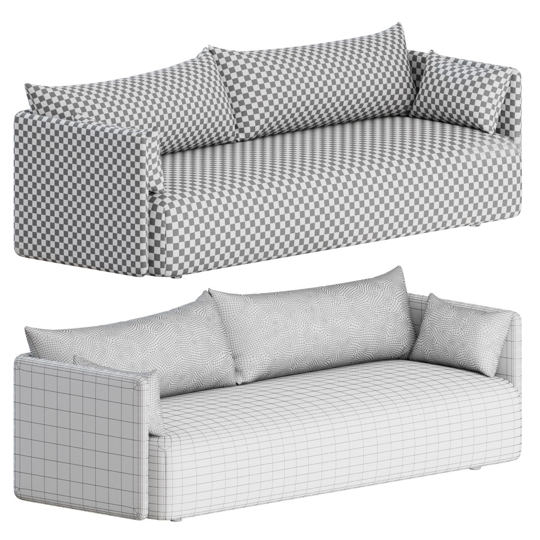 Offset Sofa 3 Seater By Menu 3D Model for Corona | CGMood