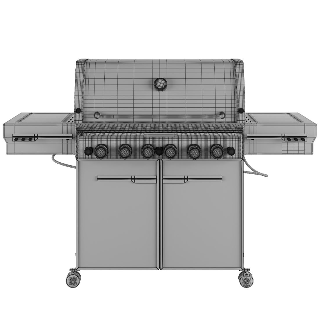 Outdoor Gas Grill 3D Model for VRay, Corona | CGMood