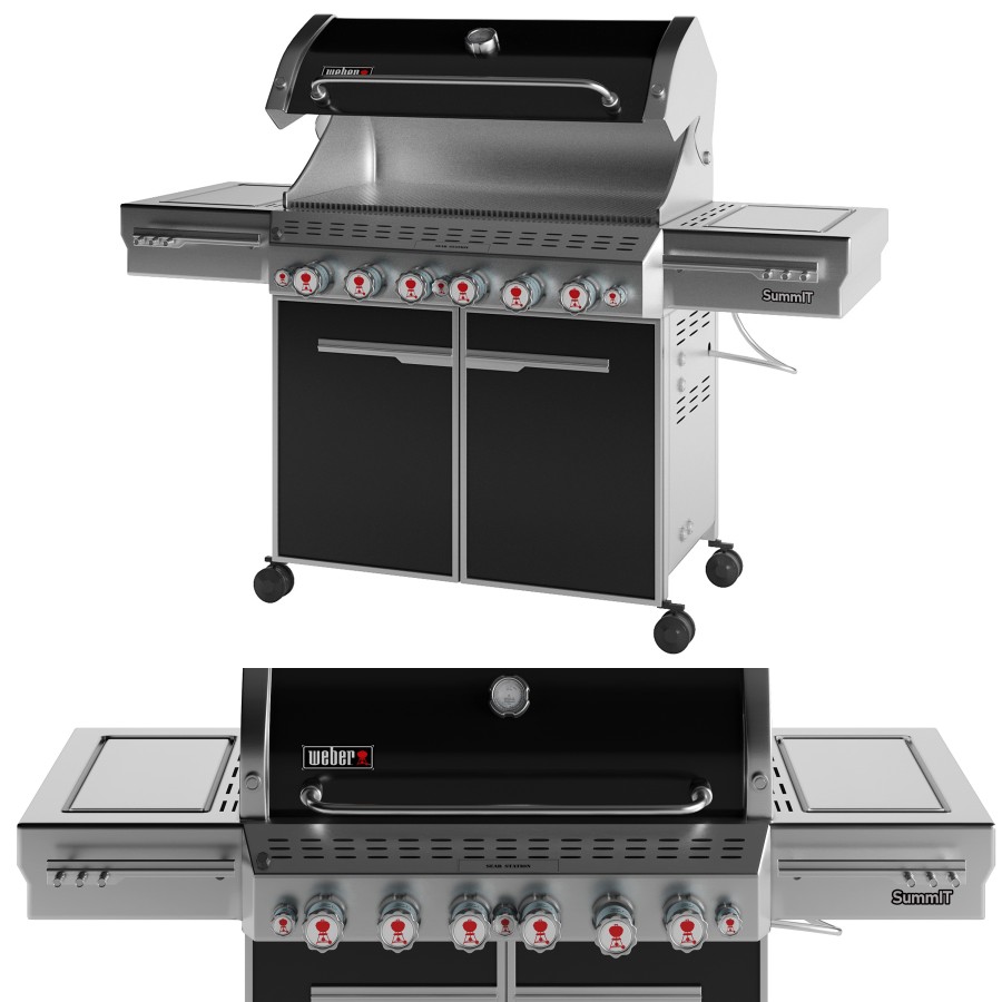 Outdoor Gas Grill 3D Model for VRay, Corona | CGMood
