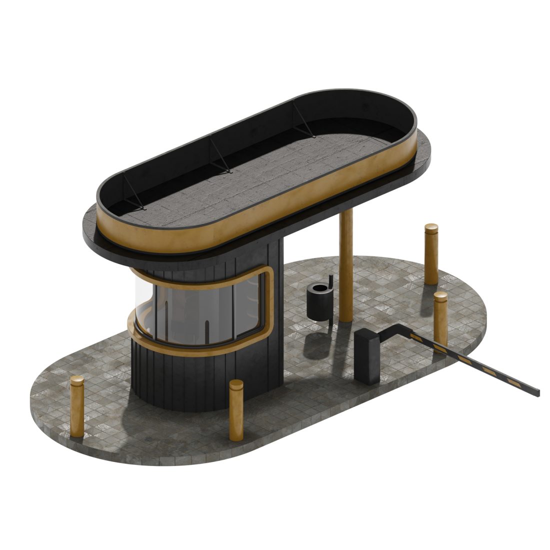 Security Post 1 - 3D Model for Corona