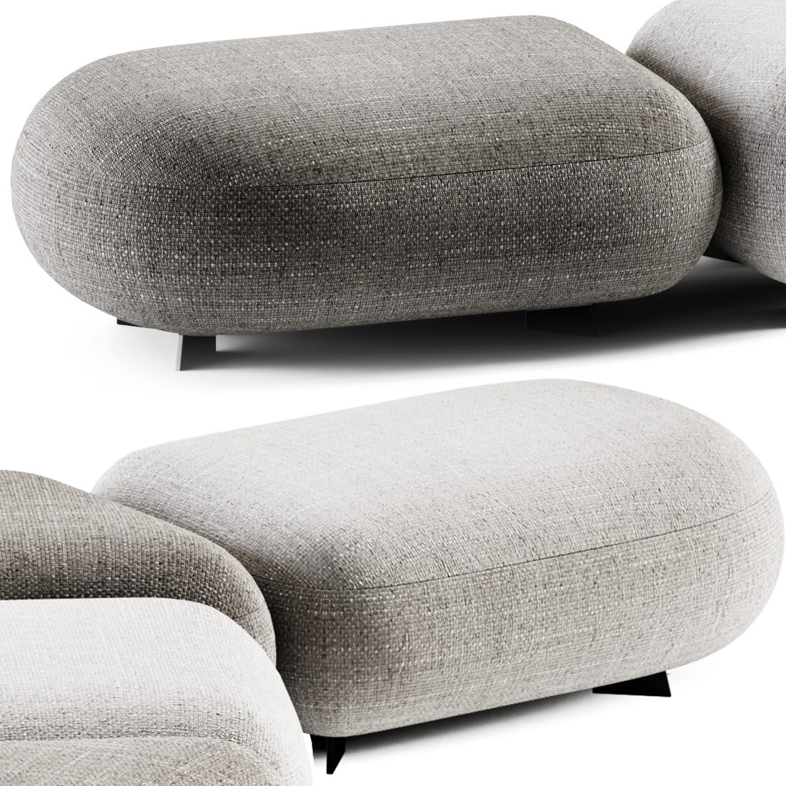 Code Out Pouf By True Design - 3D Model for Corona