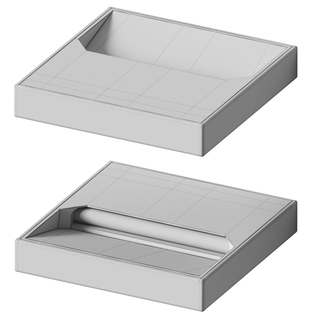 Flos - Fort Knox Wall Led Mini 3D Model for VRay, Corona | CGMood