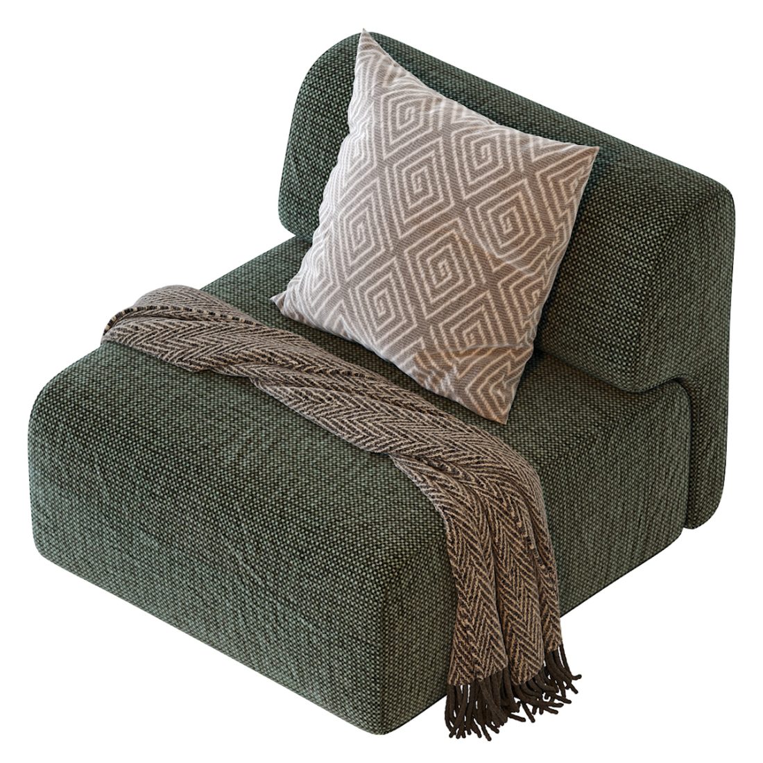 Duo Mini Armchair - 3D Model for Corona