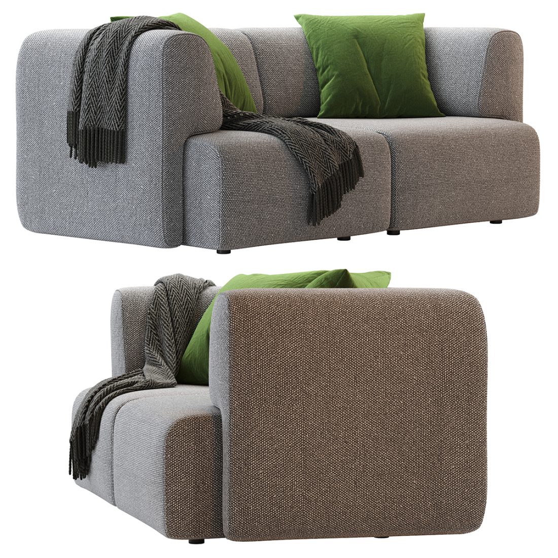 Duo Mini Sofa - 3D Model for Corona