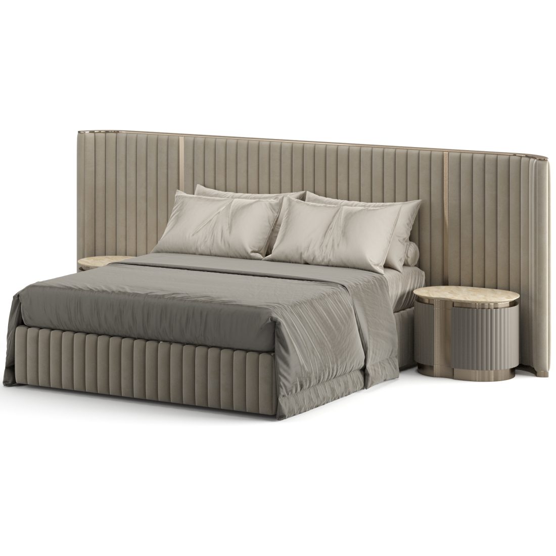 Visionnaire Leonardo Bed 3D Model for VRay, Corona | CGMood