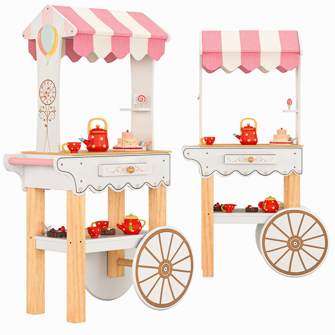 Tea & Treats Trolley - 3D Model for FStorm, VRay, Corona