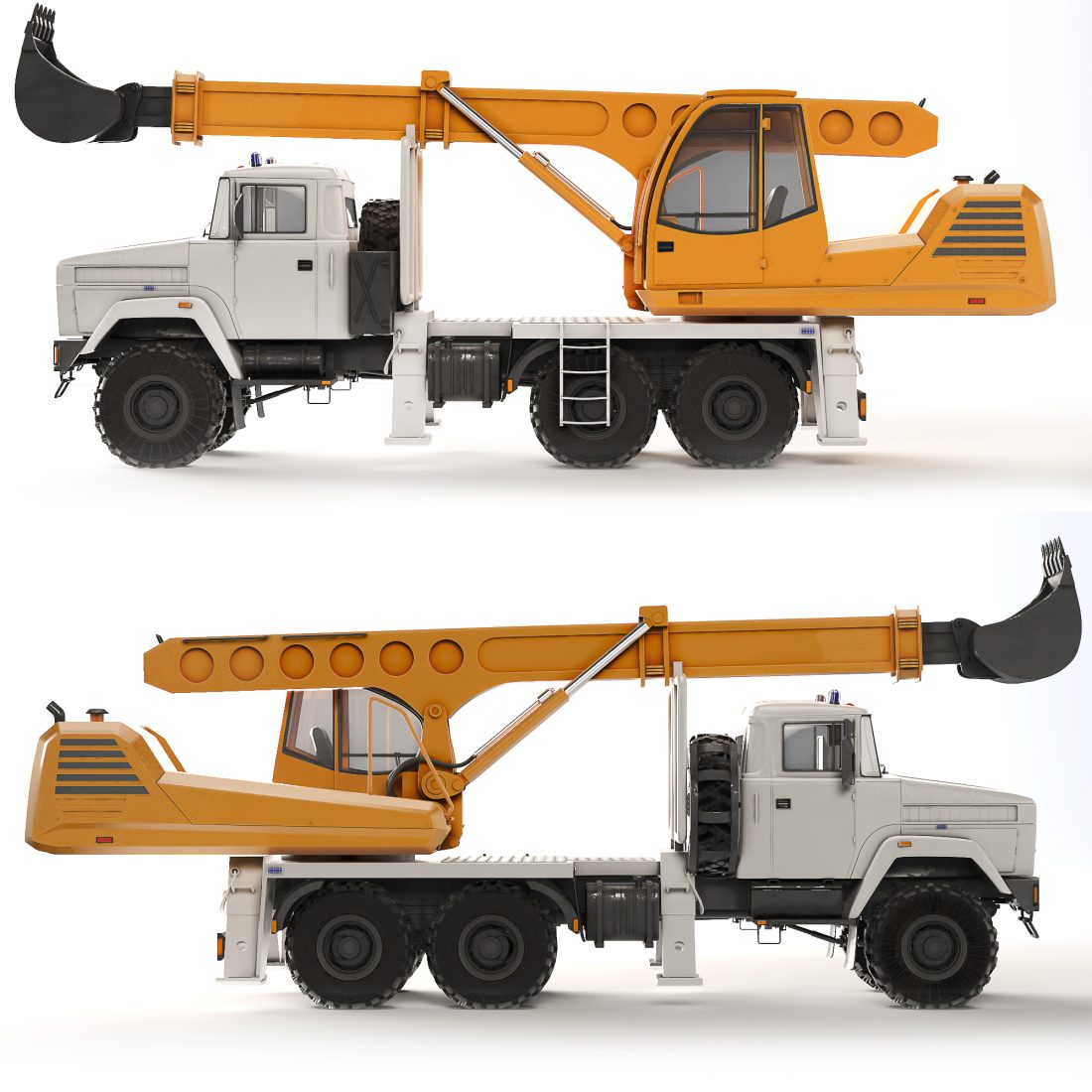 Kraz 63221 Uds-114 2018 3D Model for VRay | CGMood