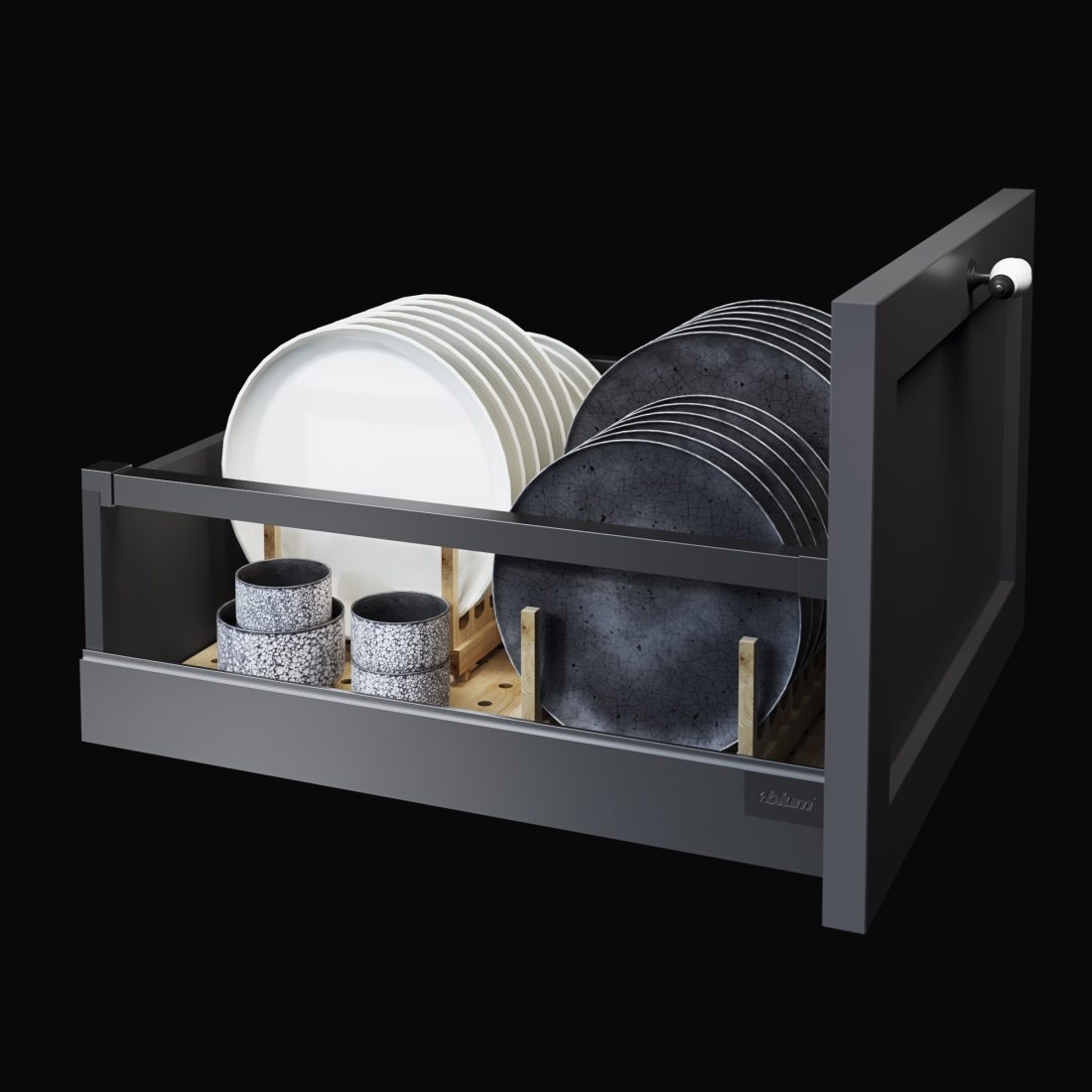 Kitchen Drawers Fillings Set2 3D Model for VRay, Corona | CGMood