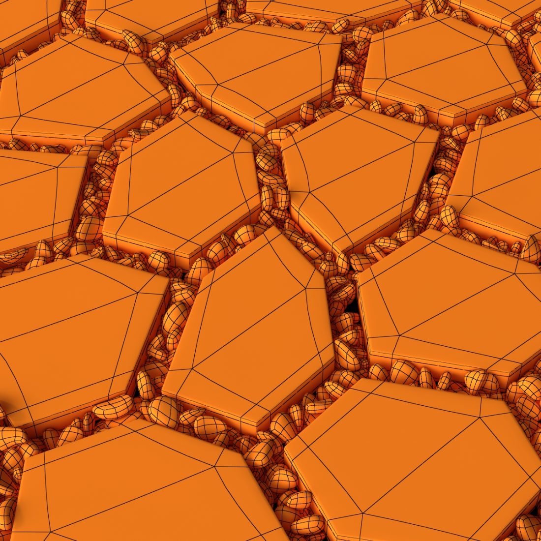 Paving Ngon Tile N16 3D Model for Corona | CGMood