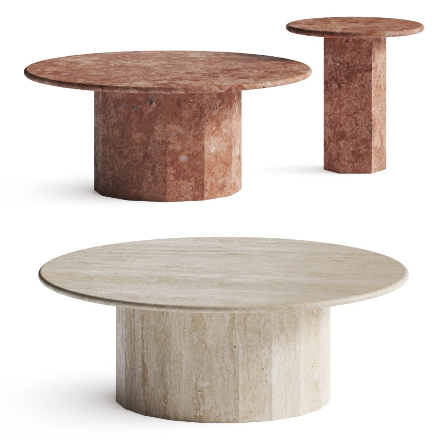 Lemon Collection Ashby Coffee Tables - 3D Model for VRay, Corona