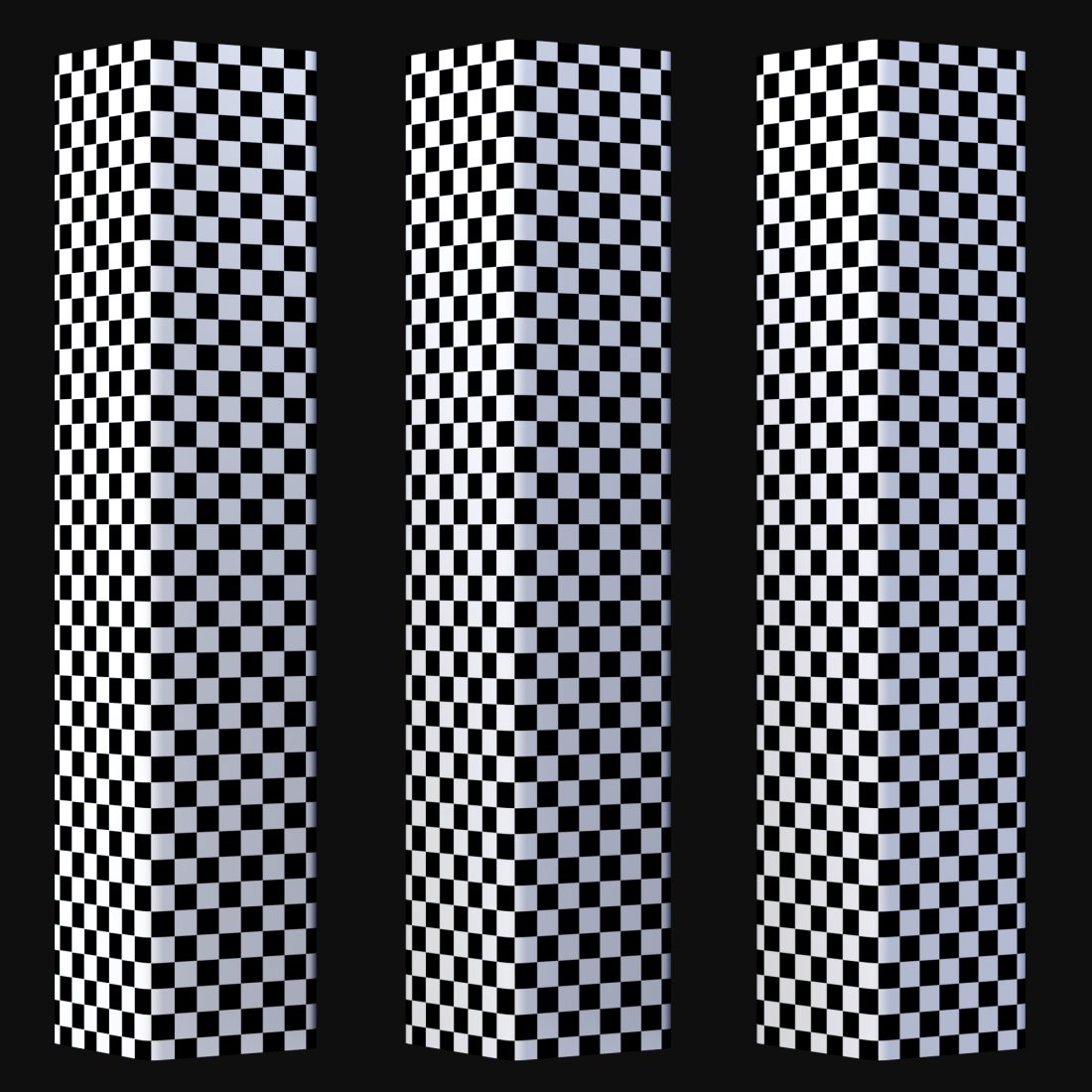Perforated Metal Columns - 3D Model for Corona